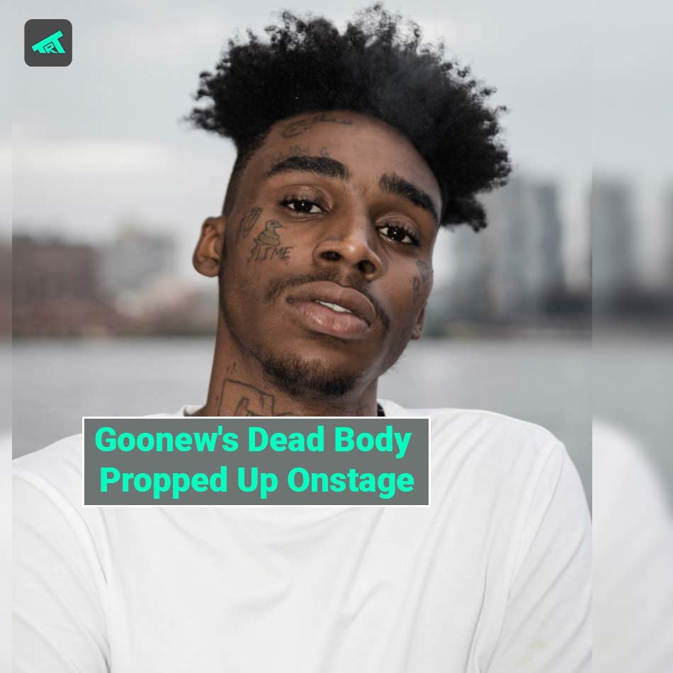 Goonews Dead Body Propped Up Onstage